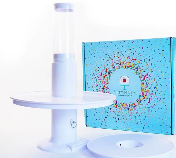 Surprise Cake Pop-Up Gift Cake Stand Shark Tank Season 12